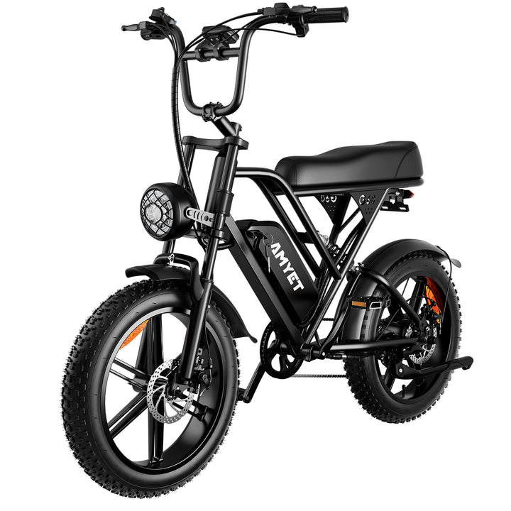 AMYET V9-G60 1000W 20Ah Electric Bike - Black – AMYET eBikes