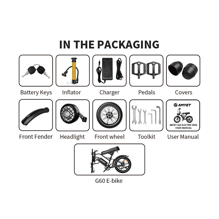 AMYET V9-G60 1000W 20Ah Electric Bike - Brown – AMYET eBikes