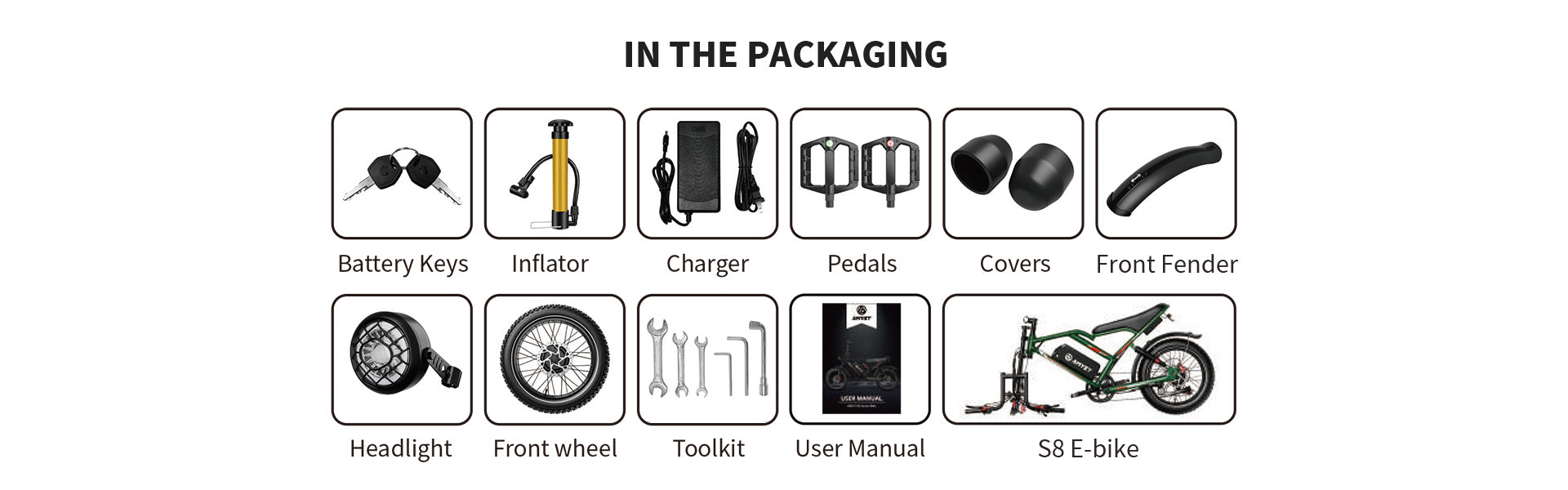 AMYET S8 2*1000W Dual Motor Electric Bike - Black – AMYET eBikes